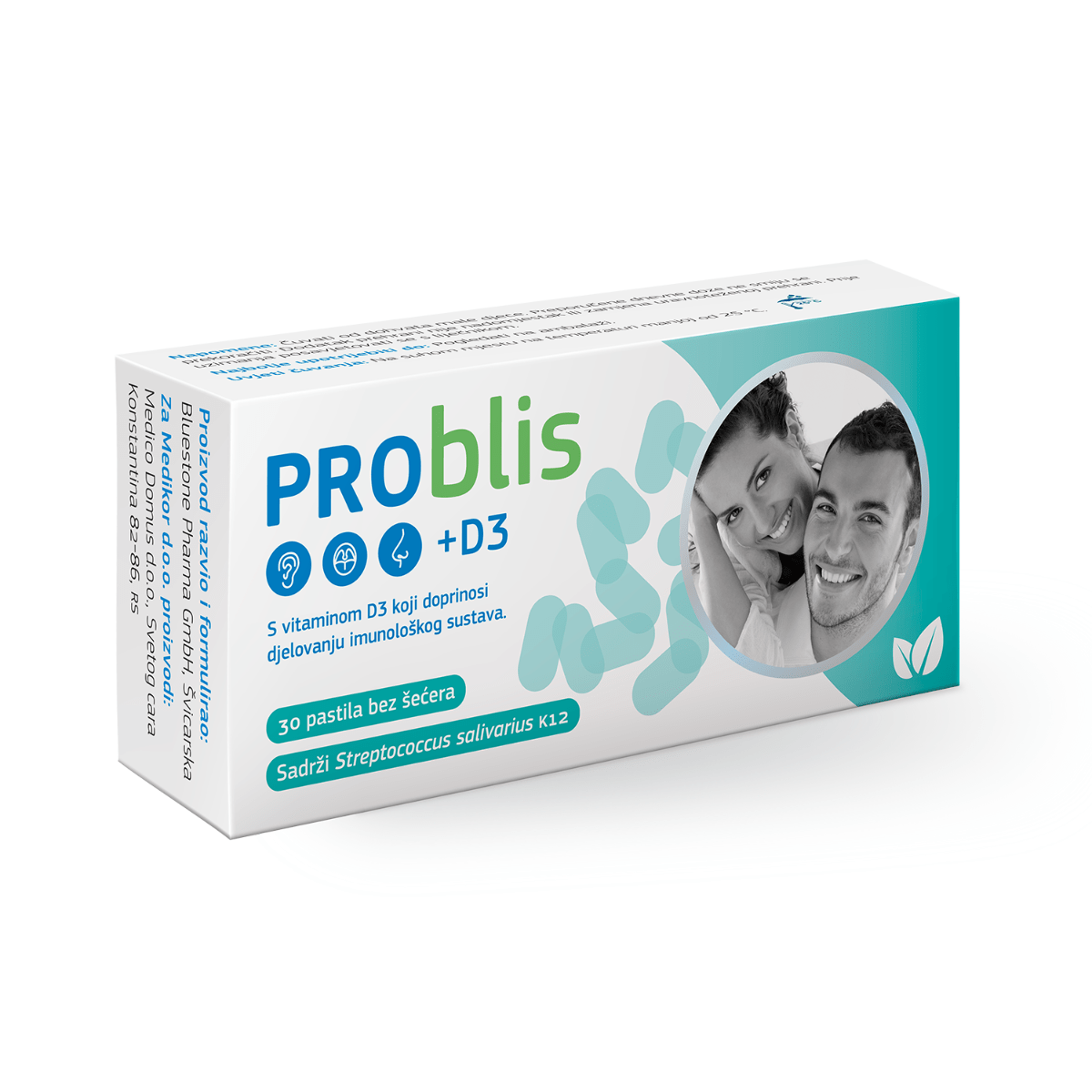 PROBLIS + VITAMIN D3 PASTILE A30