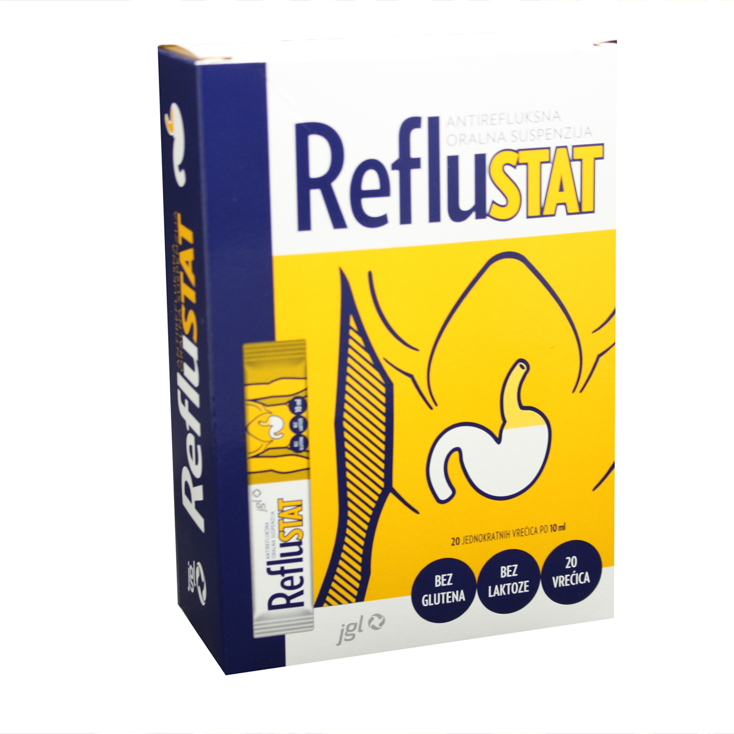 REFLUSTAT ORALNA SUSPENZIJA 20X10ML JGL