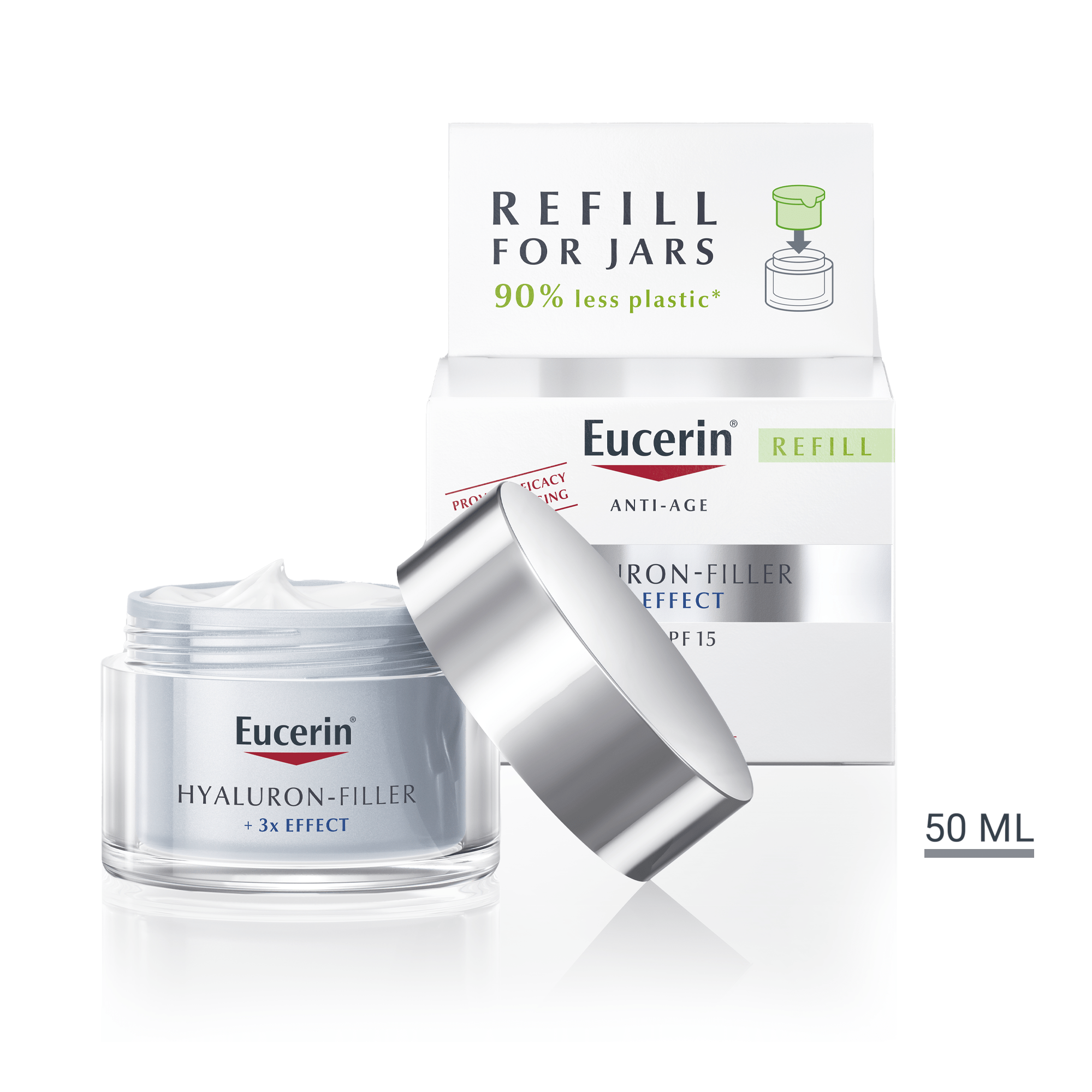 EUCERIN HYALURON FILLER REFILL PAKIRANJE DNEVNE KREME ZA SUHU KOŽU F-15 ...