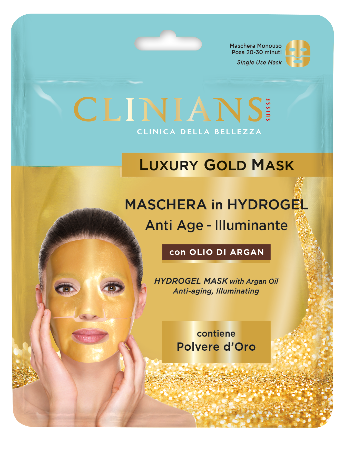 CLINIANS LUXURY ANTI-AGE GOLD MASKA PROTIV BORA S HIJALURONSKOM ...