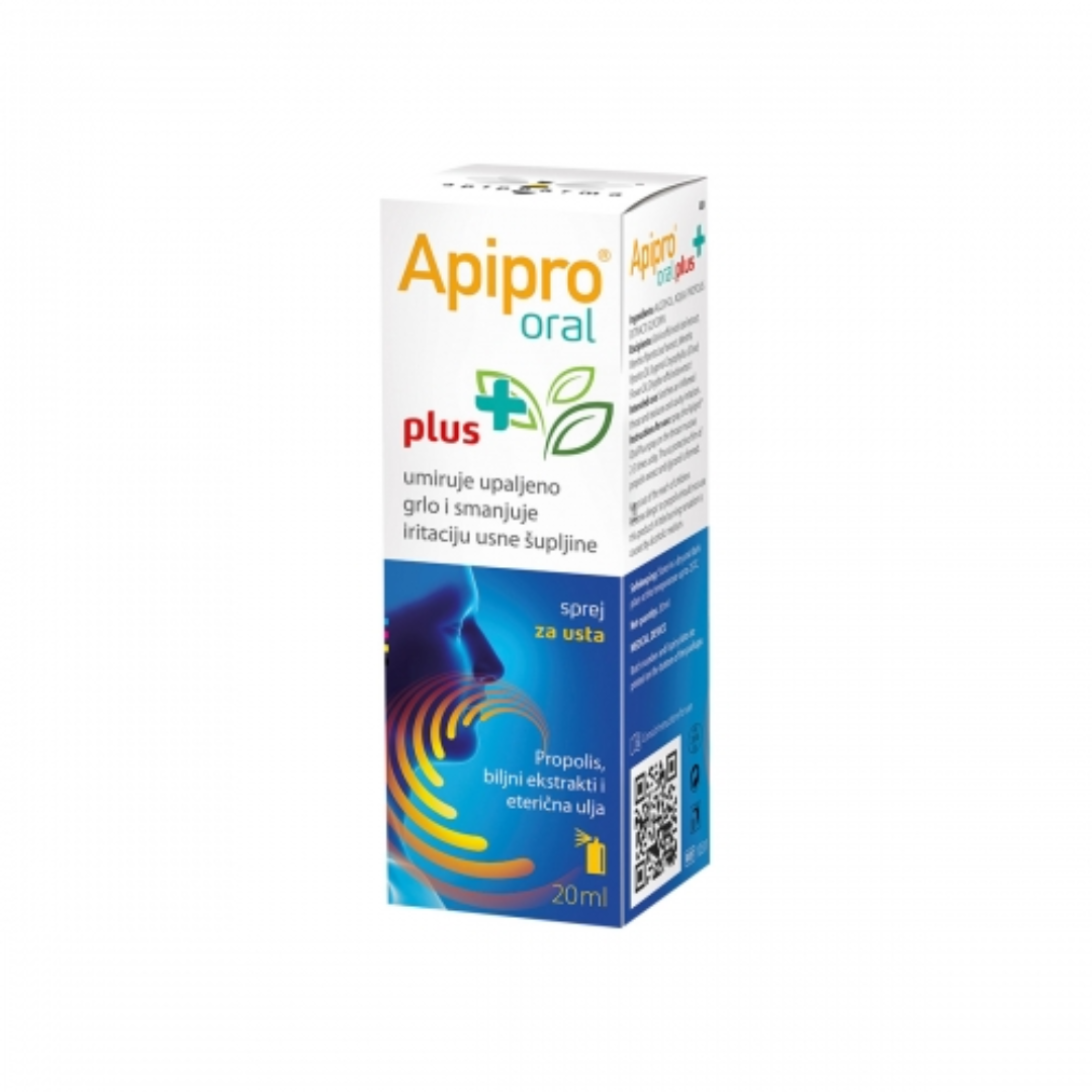 APIPHARMA APIPRO ORAL PLUS SPREJ ZA GRLO 20ML