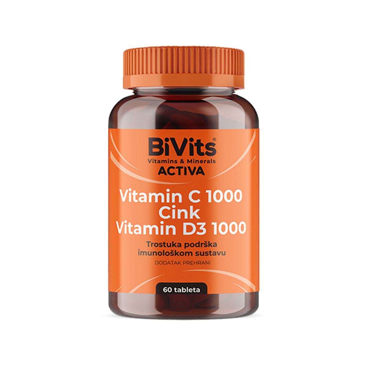 BIVITS ACTIVA VITAMIN C+D+CINK TABLETE A60
