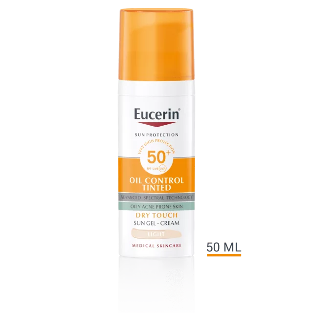 EUCERIN SUN OIL CONTROL DRY TOUCH TONIRANA GEL-KREMA F-50+ 50ML SVIJETLA NIJANSA 87937